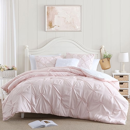 Click here for Swift Home Classic Stripes Pintuck 3-Pc. Comforter... prices