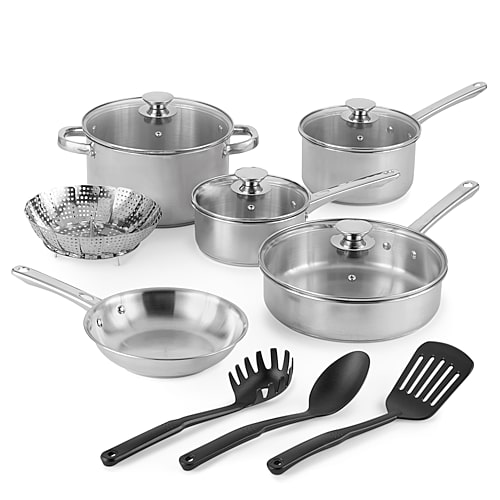 Click here for Cooks Stainless Steel 13-pc. Cookware Set  One Siz... prices