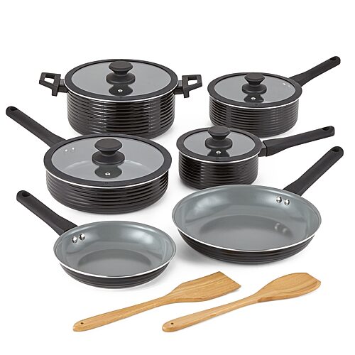 Click here for Cooks Wave Ceramic 12-pc. Non-Stick Cookware Set... prices