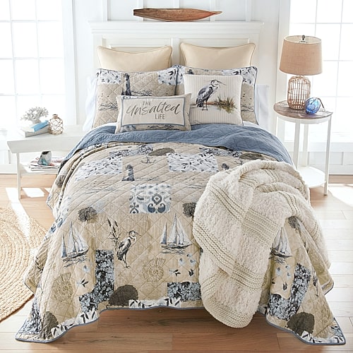 Click here for Donna Sharp Seascape Hypoallergenic Quilt Set  One... prices