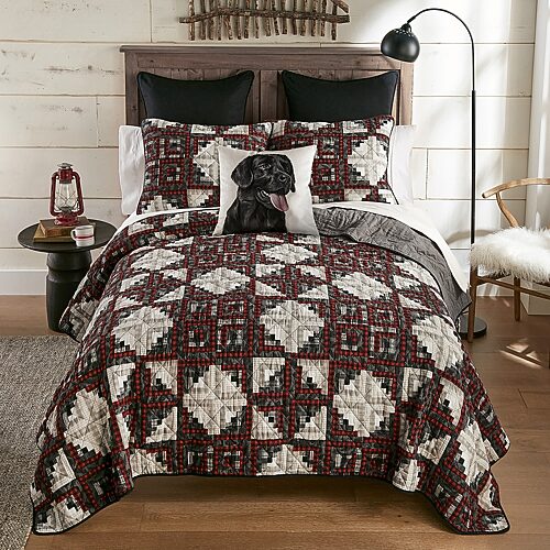 Click here for Donna Sharp Log Cabin Star Hypoallergenic Quilt Se... prices