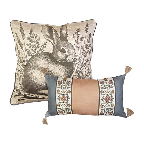 Click here for Donna Sharp Peach Rose 2-pc. Rectangular Throw Pil... prices