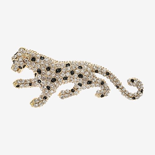 Click here for Bijoux Bar Black Glass Pin  One Size  Black prices