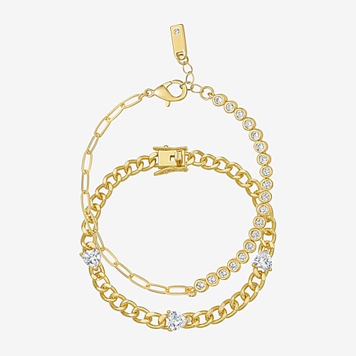 Click here for Rebecca Minkoff Diamond Accent Womens 14K Gold Ove... prices