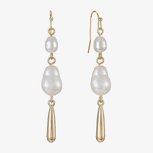 Click here for Liz Claiborne Womens Drop Earrings  One Size  Whit... prices