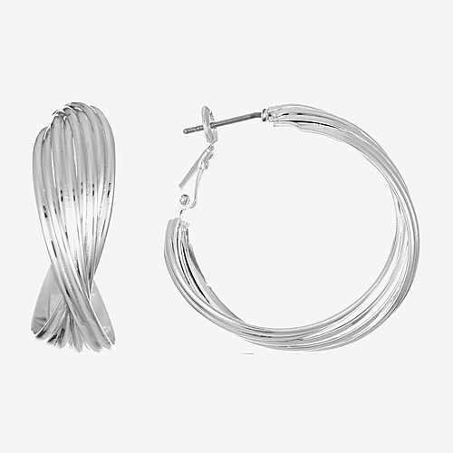Click here for Liz Claiborne Womens 30mm Hypoallergenic Hoop Earr... prices