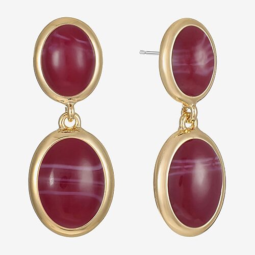 Click here for Monet Jewelry Womens Red Oval Hypoallergenic Drop... prices