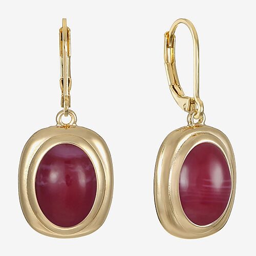 Click here for Monet Jewelry Womens Red Oval Drop Earrings  One S... prices