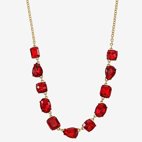 Click here for Monet Jewelry Womens Red 17 Inch Collar Necklace... prices