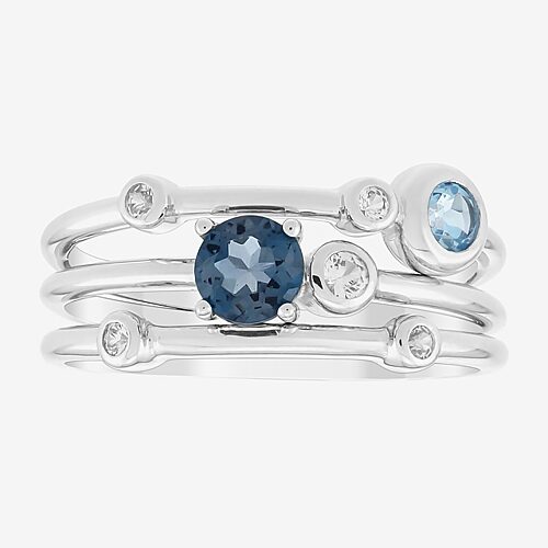 Click here for Limited Quantities! Womens Genuine Blue Topaz Ster... prices