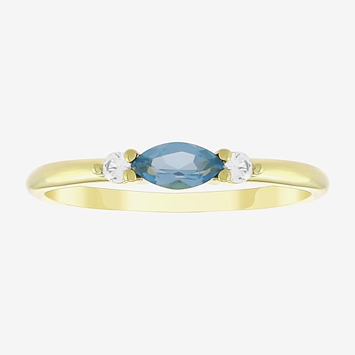 Click here for Womens Gemstone 14K Gold Over Silver Marquise 3-St... prices