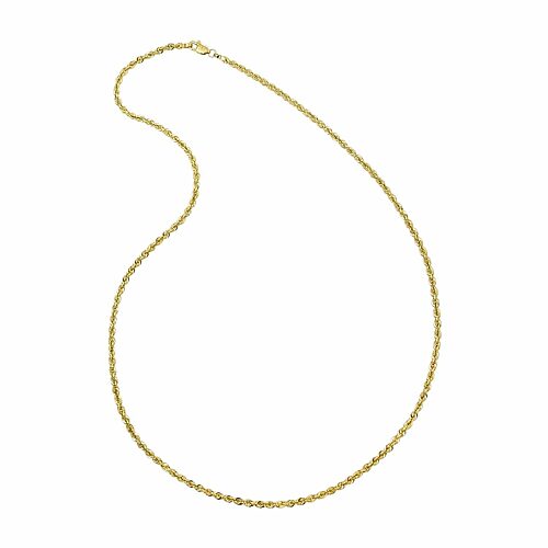 Click here for Solid 14K Gold Glitter Rope 18-30 2.5mm Chain  One... prices