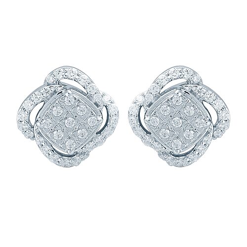Click here for 1/2 CT. T.W. Natural White Diamond Sterling Silver... prices