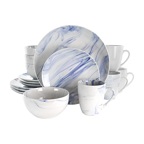 Click here for Elama Fine Marble 16-pc. Stoneware Dinnerware Set... prices