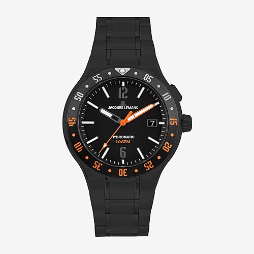 Click here for Jacques Lemans Mens Automatic Black Stainless Stee... prices