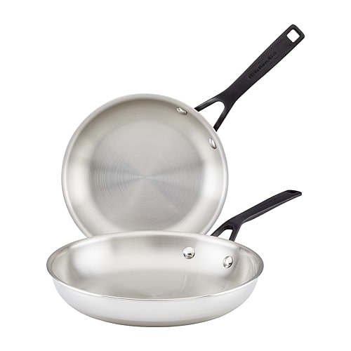 Click here for KitchenAid 5-Ply Clad Stainless Steel 2-pc. Frying... prices