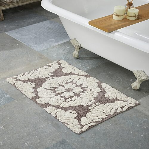 Click here for Better Trends Medallion Bath Rug  One Size  Beige prices