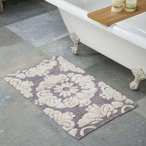 Click here for Better Trends Medallion Bath Rug  One Size  Gray prices