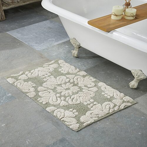Click here for Better Trends Medallion Bath Rug  One Size  Green prices