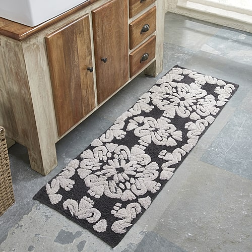 Click here for Better Trends Medallion Bath Rug  One Size  Black prices