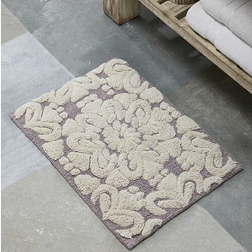 Click here for Better Trends Medallion Bath Rug  One Size  Gray prices