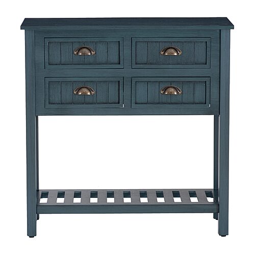 Linon Morgate Storage Accent Cabinet  One Size  Blue