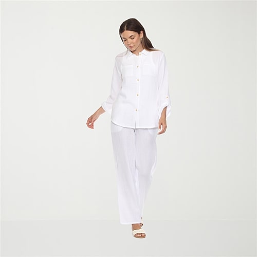 Click here for White Mark 2-pc. Pant Set  Small  White prices