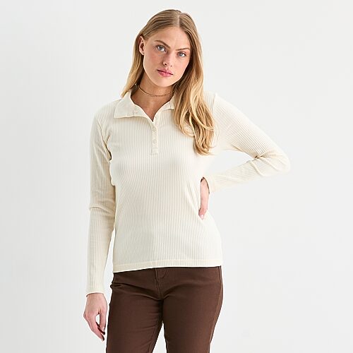Click here for St. Johns Bay Womens Long Sleeve Polo Shirt  Petit... prices