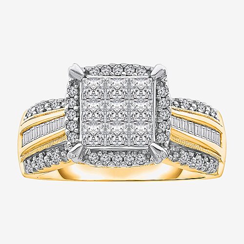 Click here for Womens 1 CT. T.W. Lab Grown White Diamond Side Sto... prices