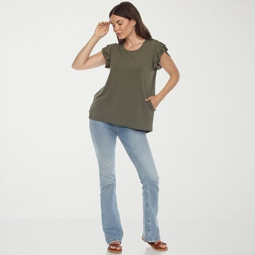 Click here for White Mark Womens Round Neck Short Sleeve Tunic To... prices