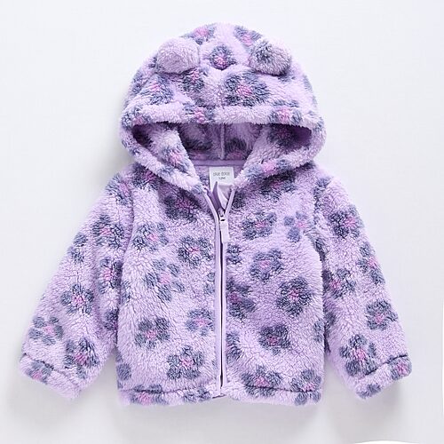 Click here for Okie Dokie Sherpa Baby Girls Hooded Jacket  9 Mont... prices