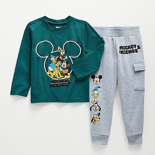 Click here for Toddler Boys Mickey Mouse 2-pc. Pant Set  4t  Gree... prices