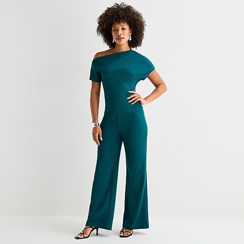 Click here for Bold Elements Womens Wide Leg High Rise Trouser  X... prices