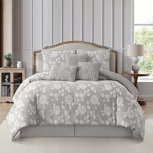Click here for Stratford Park Leana Floral 7-Piece Comforter Set... prices