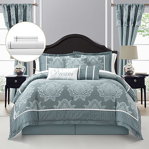 Click here for Stratford Park Therese Damask 15-Piece Comforter S... prices