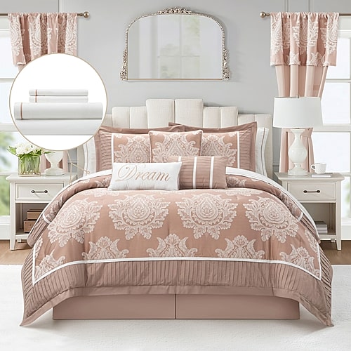 Click here for Stratford Park Therese Damask 15-Piece Comforter S... prices