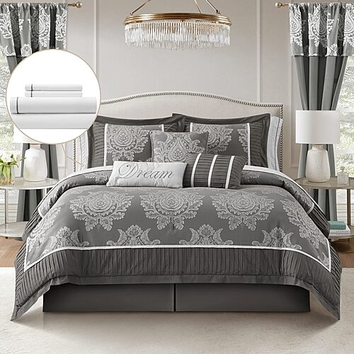 Click here for Stratford Park Therese Damask 15-Piece Comforter S... prices