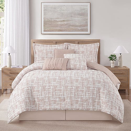 Click here for Stratford Park Yllena Geometric 7-Piece Comforter... prices