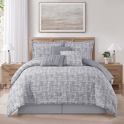 Click here for Stratford Park Yllena Geometric 7-Piece Comforter... prices