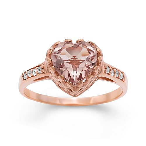 Click here for Simulated Morganite Sterling Silver Ring  5  Morga... prices