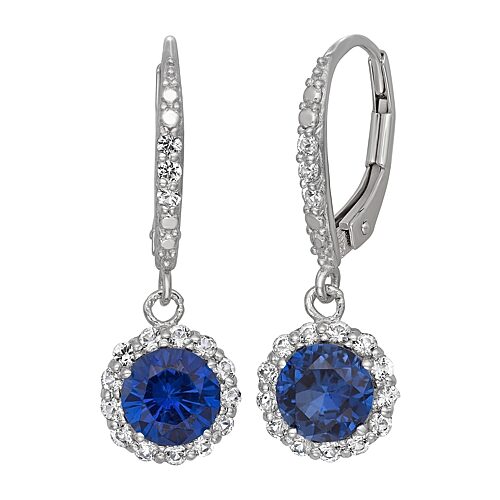 Click here for Womens Lab Created Blue Sapphire Sterling Silver R... prices