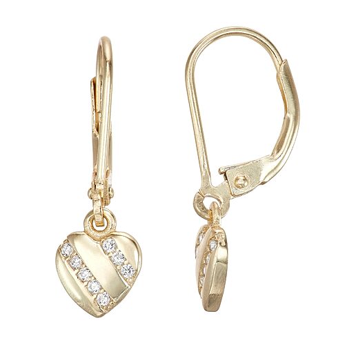 Click here for Girls Lab Created Cubic Zirconia Sterling Silver H... prices