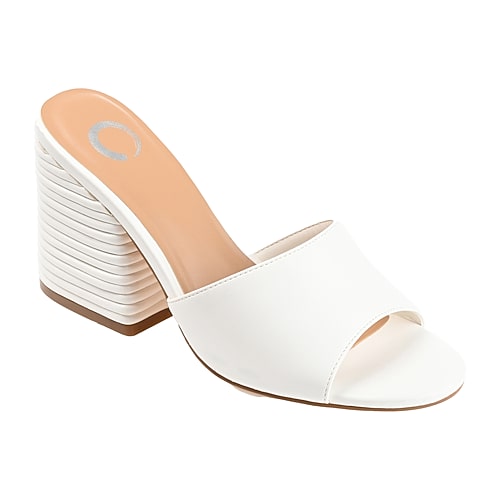 Click here for Journee Collection Leslee Womens Round Open Toe Bl... prices