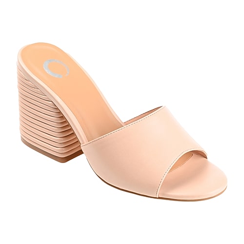 Journee Collection Womens Leslee Slip-on Sandals - Nude
