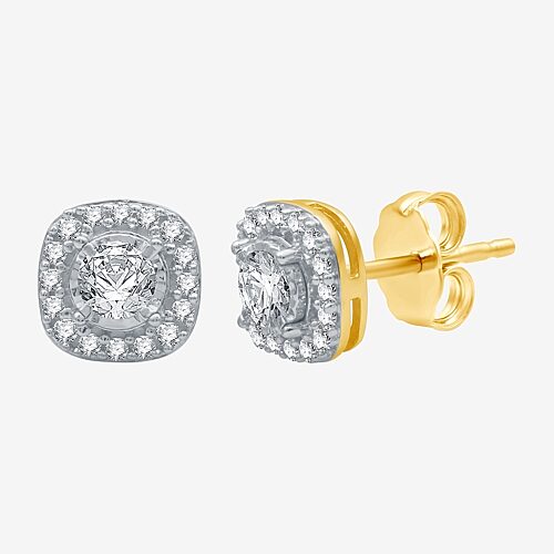 Click here for 5/8 CT. T.W. Natural White Diamond 10K Gold 8.2mm... prices