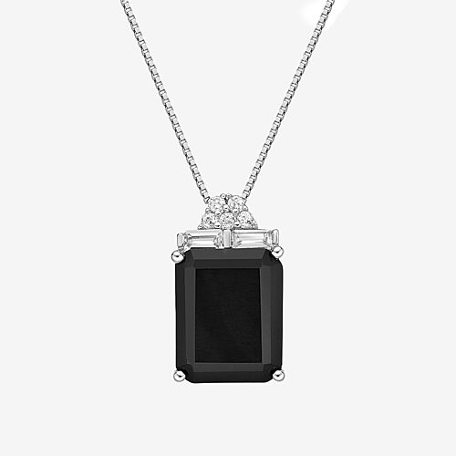 Click here for Womens Genuine Black Onyx Sterling Silver 18 Inch... prices