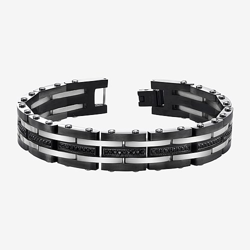 Click here for Mens Stainless Steel Link Bracelet  One Size prices