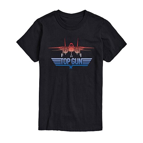 Click here for Mens Top Gun Logo Plane Printed T-shirt - Black prices