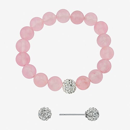 Click here for Silver Treasures Bracelet & Stud Earring Genuine S... prices