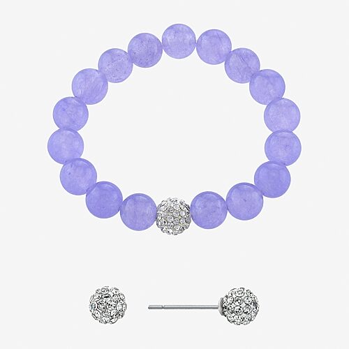 Click here for Silver Treasures Bracelet & Stud Earring Genuine S... prices